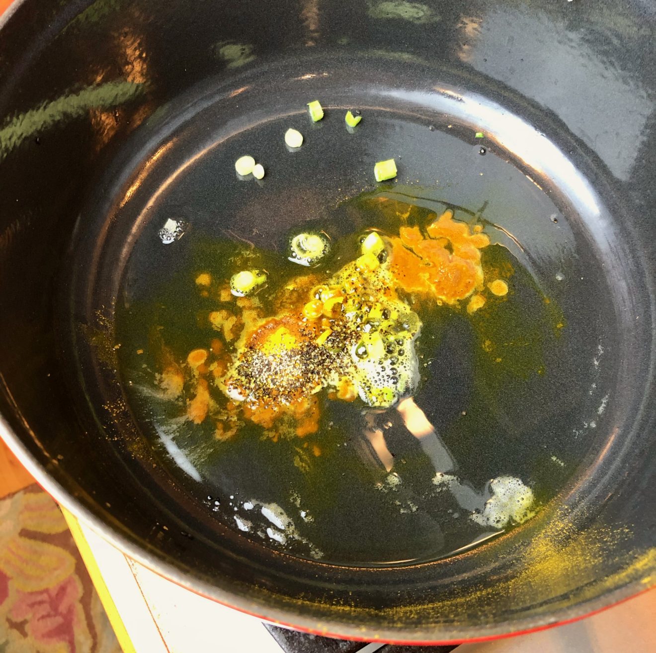 Turmeric Coconut Crunch Rice with Wilted Spinach – GF Chow