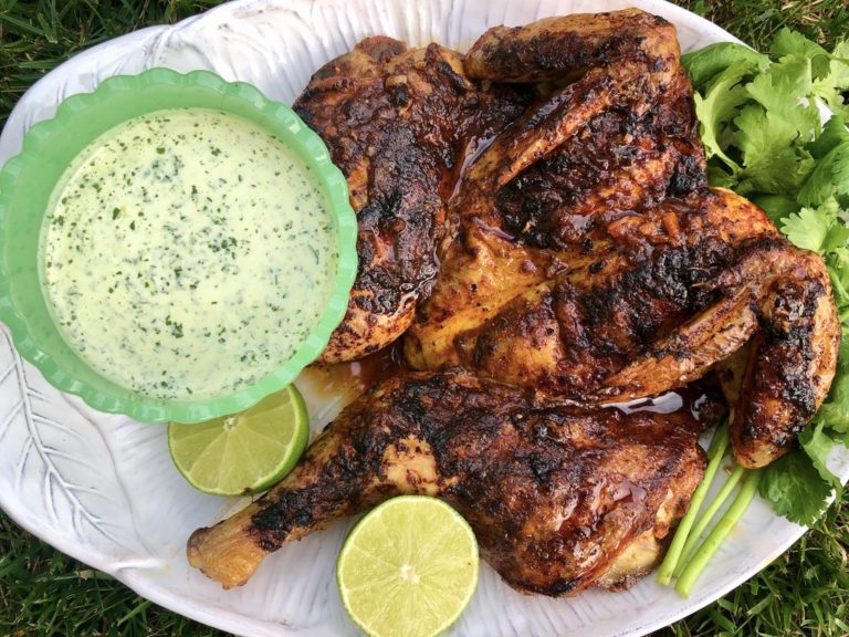 Peruvian-Style Roast Chicken with Cilantro-Lime Mayo – GF Chow